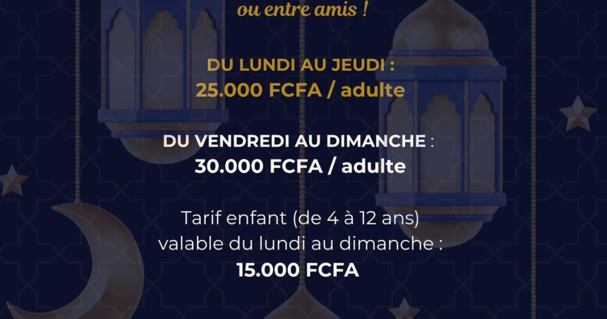 Iftar Ramadan 2026 au Novotel Dakar – Buffet Élégant dès 19h